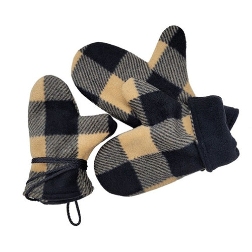 REVERSIBLE MITTENS BUFFALO CHECK TAN – My Ol' Blues